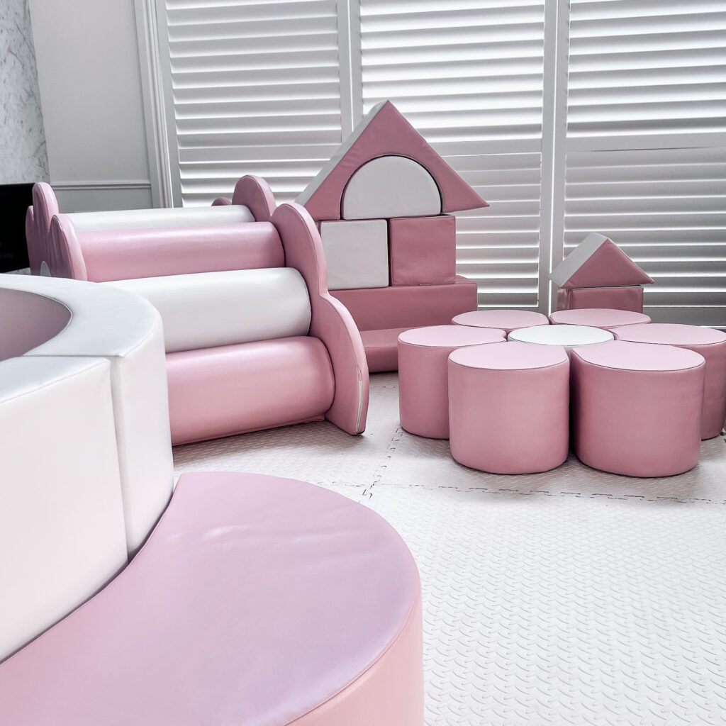 Pink & White Play Package - Mimi Bounce Party Hire